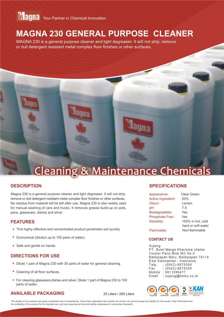 Magna 230 General Perpose Cleaner