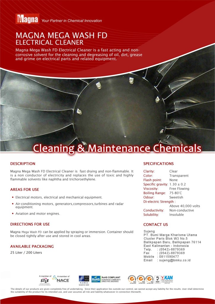 Magna Mega Wash FD Electrical Cleaner