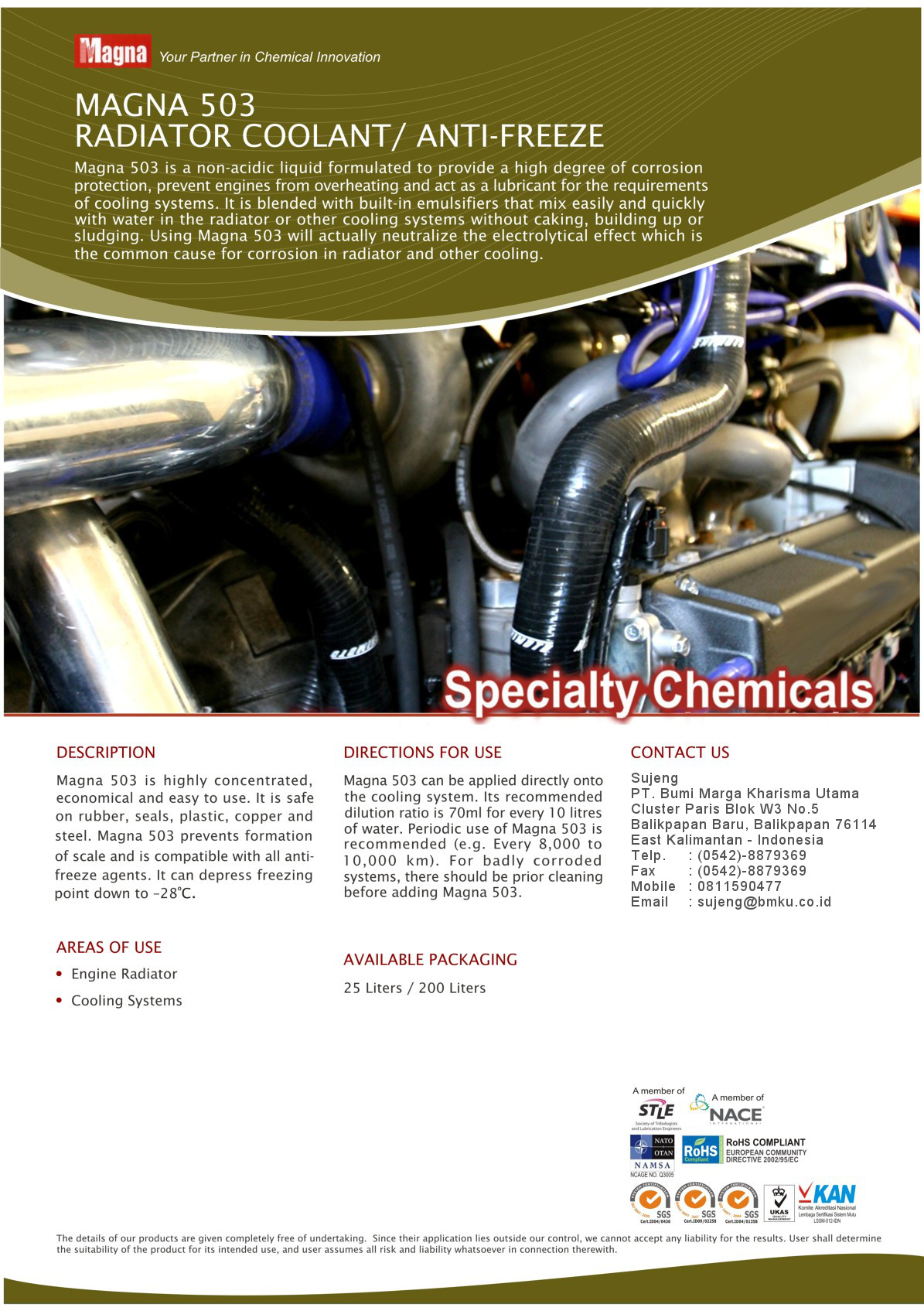 Magna 503 Radiator Coolant / Anti-Freeze