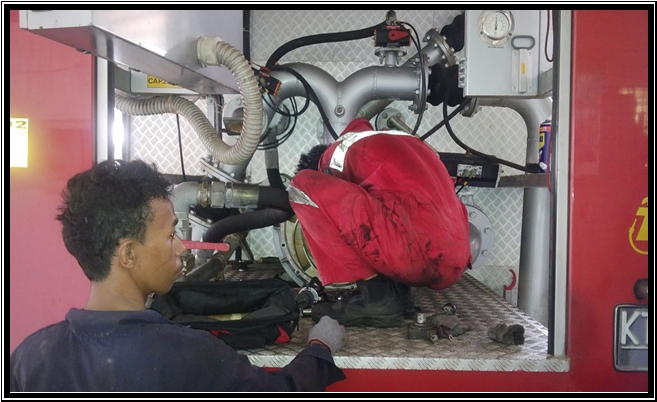 Maintenance and repair Fire Truck